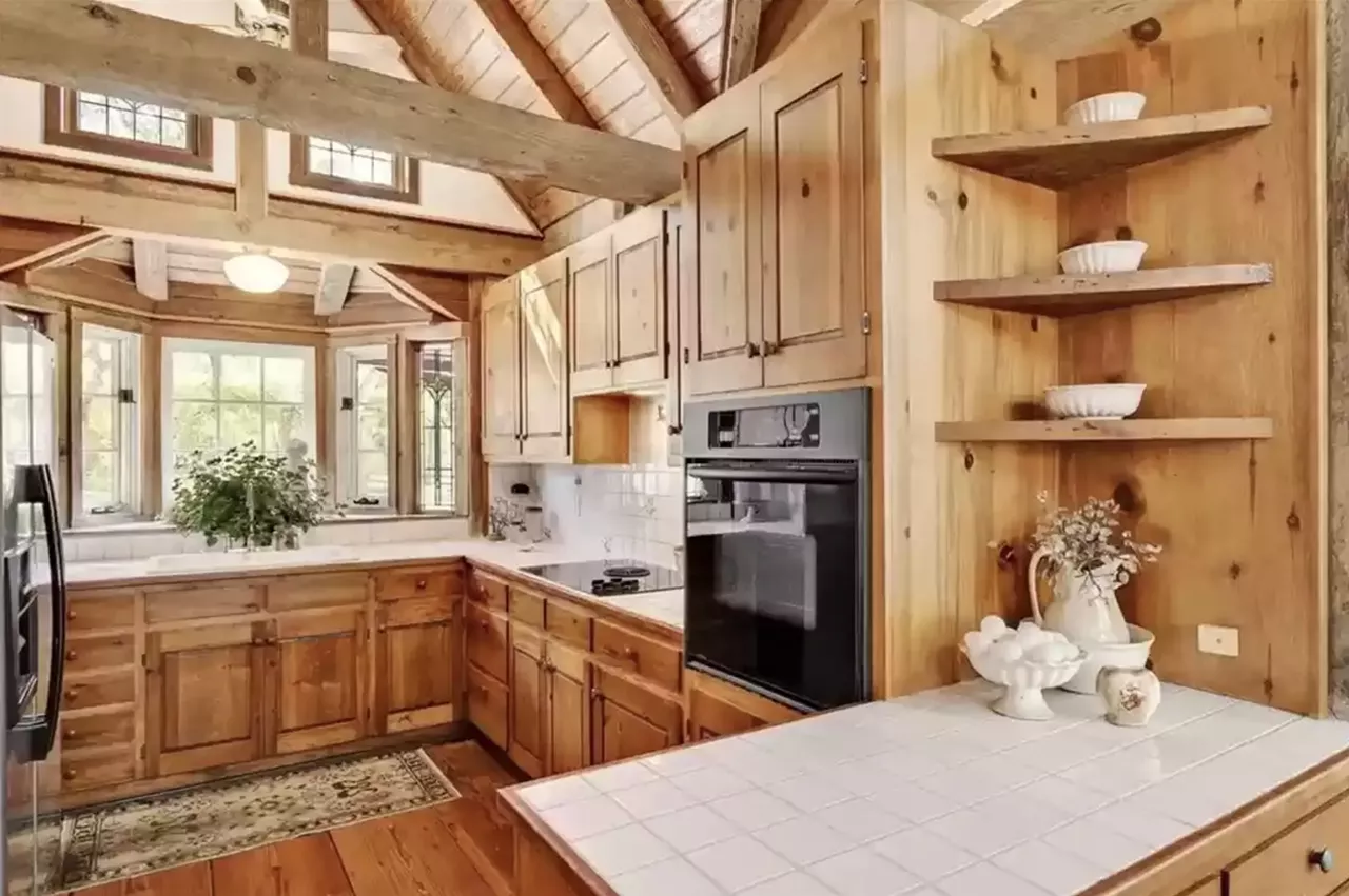 A giant cabin for sale north of San Antonio is made out of reclaimed ...