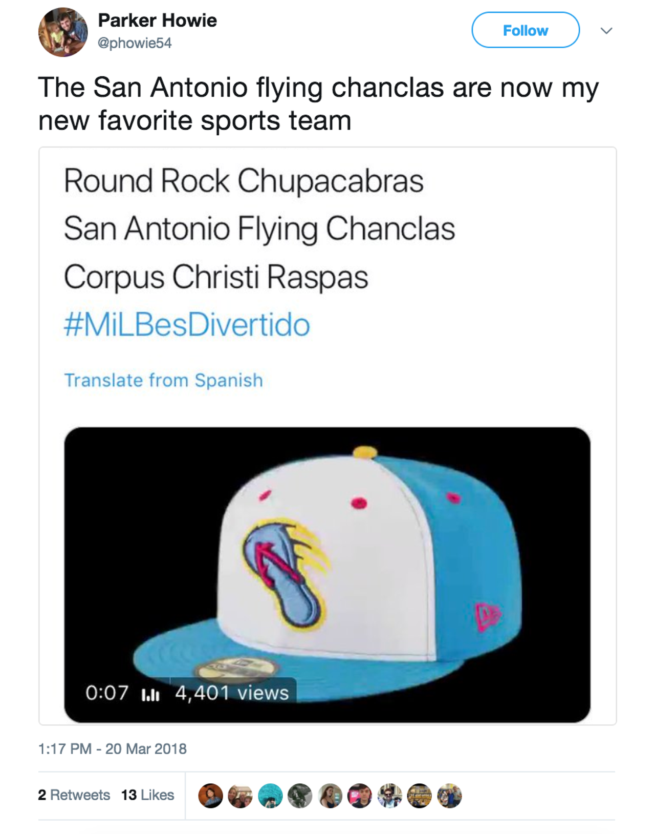 Local Baseball Team Renamed 'Flying Chanclas de San Antonio' & Twitter ...